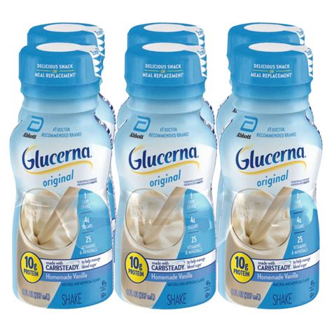 Save On Glucerna Original Homemade Vanilla 10g Protein Shake 6 Pk