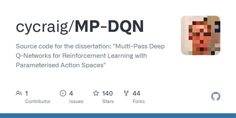 GitHub Cycraig MP DQN Source Code For The Dissertation Multi Pass Deep Q Networks For