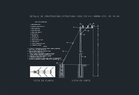 Structure To Install On Pole In Autocad Cad 30021 Kb Bibliocad