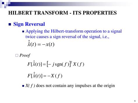 Ppt Hilbert Transform Powerpoint Presentation Free Download Id6301560