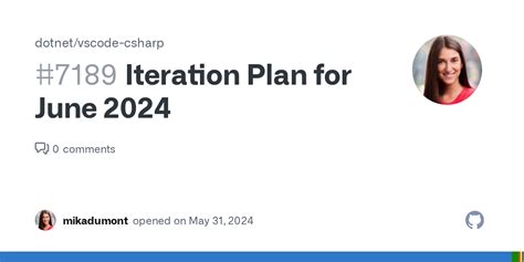 Iteration Plan For June 2024 · Issue 7189 · Dotnetvscode Csharp · Github