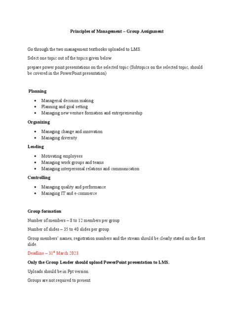 Assignment Slides On Topics Pdf