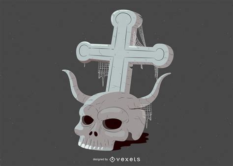 Religius Skull Vector Download
