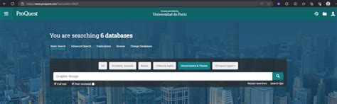 Proquest Databases Serviço De Documentação E Informação
