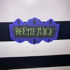 Beetlejuice Logo Die Cut Sticker Decal Etsy