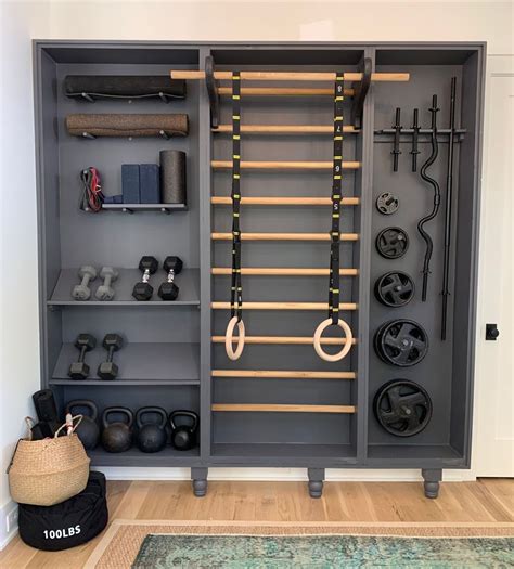 Diy Fitness Wall For Home Gym Organize Your Workout Space Creative