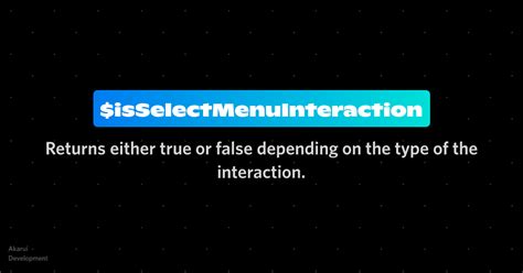 isselectmenuinteraction aoi js — documentation