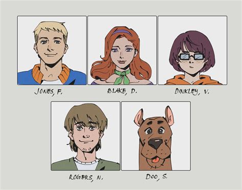 Velma Dinkley Daphne Blake Shaggy Rogers Scooby Doo And Fred Jones