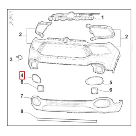 Moldura Farol Milha Esquerda Preta Fiat Toro 2016 2021 Original Autorizada Pecas