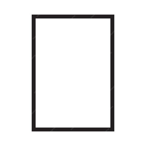Icono De Forma De Marco Rectángulo Vertical Borde Vintage Decorativo