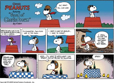 Favourite Snoopy Strips The World Red Baron Peanuts Snoopy Vs The
