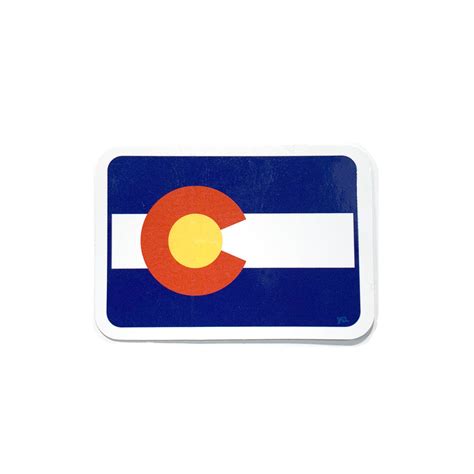 Colorado State Flag Sticker Yocolorado