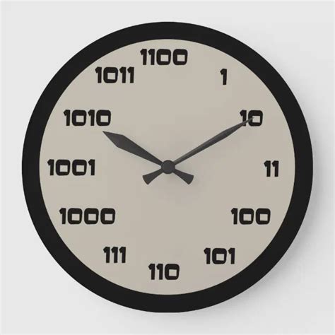 Binary Code Clock Zazzle