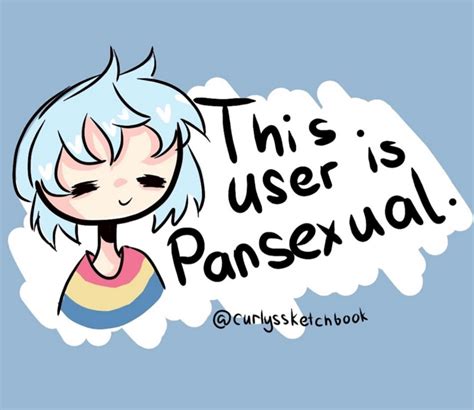 Cute Drawing By Curlyssketchbook Pansexual