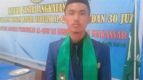 Rahmat Wisudawan Berprestasi Ponpes Immim Putra Moncongloe Maros Yang