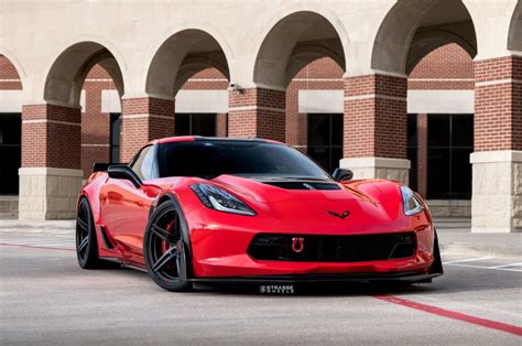 Chevrolet Corvette C7 Z06 Red Strasse Sp5r Monoblock