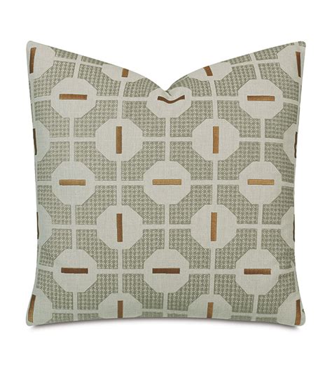 Octave Graphic Decorative Pillow In Mustard Eastern Accents