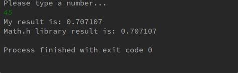 C Calculate Cosine With Sum Of Addends Stack Overflow