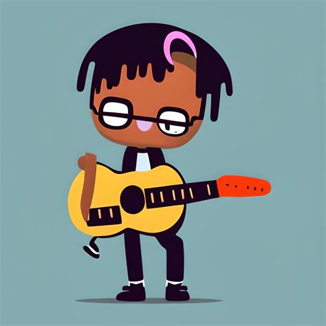 Jazz Music Treble Clef Chibi · Creative Fabrica