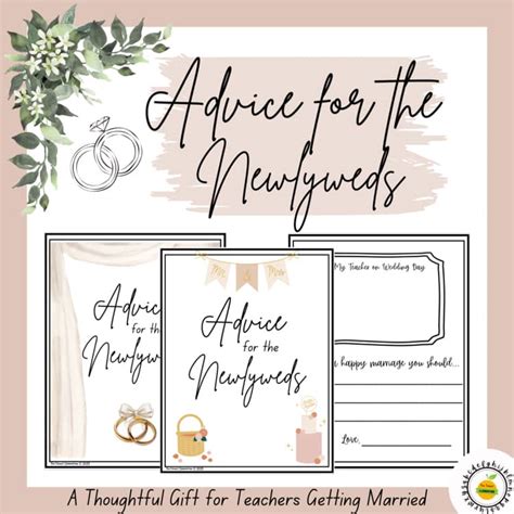 Marriage Advice Book A Thoughtful T For Teachers Getting Married