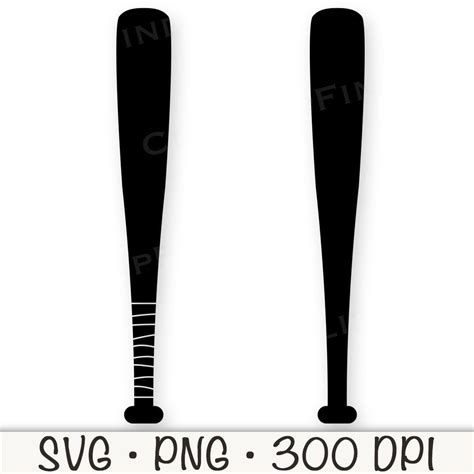 Baseball Bat Svg Baseball Bat Png Baseball Bat Silhouette Digital