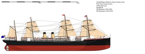 Britannic Class Ocean Liner 1874 1910 By Hendrik19 On Deviantart