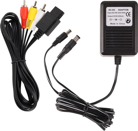 Snes Fuente De Alimentación Y Cable Av Cable De Alimentación De Ca Y