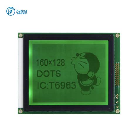 manufacture 160x128 dots stn segment grey yellow green screen lcd