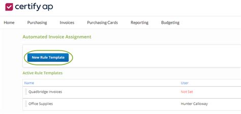 Automated Invoice Assignment Certify Help Center