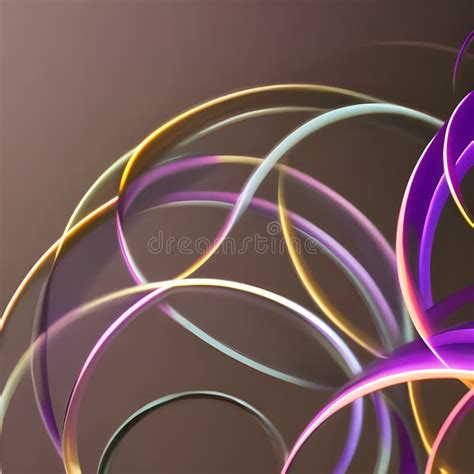 An Abstract Design With Interlocking Circles In Shades Of Pink And Purple4 Generative Ai Stock