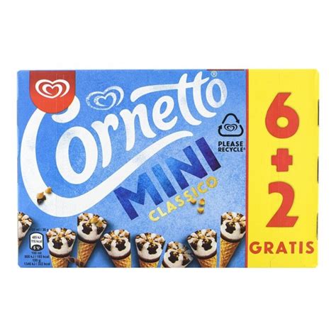 Comprar Cono Helado Nata Y Chocolate Cornetto Mini Clásico 6 Ud 2 Ud