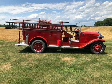 1934 Reo Speedwagon Fire Truck Vintage For Sale