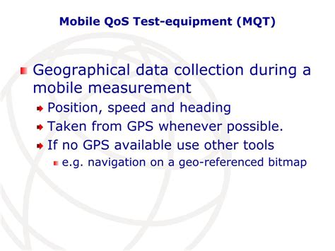 ppt equipment for testing mobile qos powerpoint presentation free