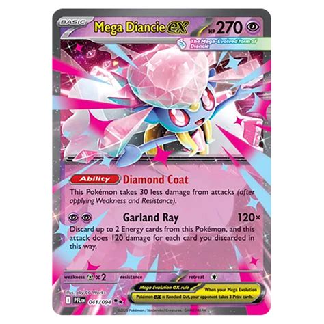 Pokemon Mega Evolution Phantasmal Flames Mega Diancie Ex 0411