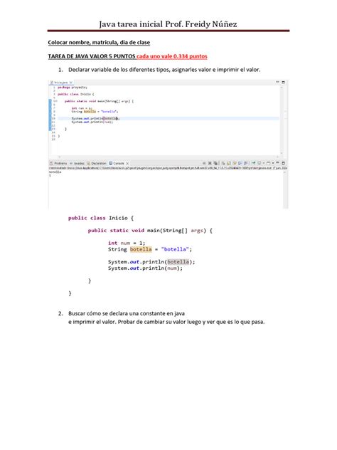 Tarea 1 Pdf Java Lenguaje De Programación Paradigmas De Programación