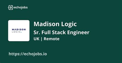 Madison Logic Is Hiring Sr Full Stack Engineer Uk Remote Python Go React Typescript Sql