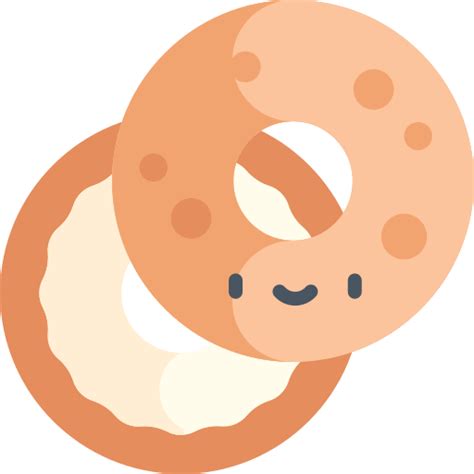 Bagel Kawaii Flat Icon