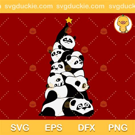 Christmas Tree Pandas Svg Cute Pandas Svg Tree Christmas Tree Pandas Svg Cute Pandas Svg Tree