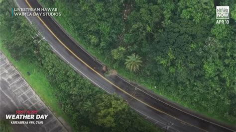 Rockfall Forces Extended Closure Of Kamehameha Highway At Waimea Bay