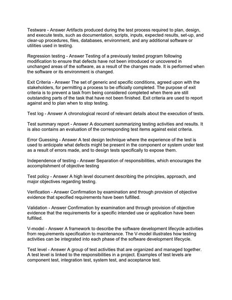 Solution Istqb Foundation Level Exam Studypool