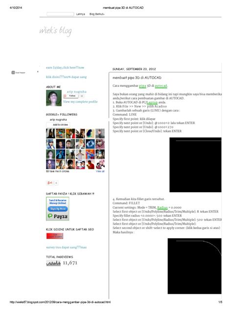 Membuat Pipa 3d Di Autocad Pdf