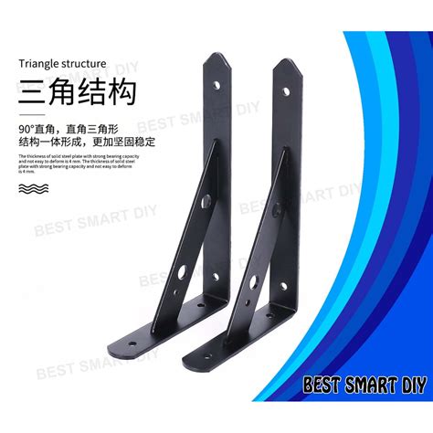 Diy Iron L Shape Wall Shelf Brackets Wall Shelf Bracket Shelf Diy Home