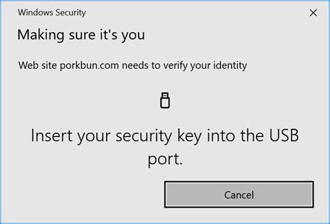 how to secure your account with a physical security key using web