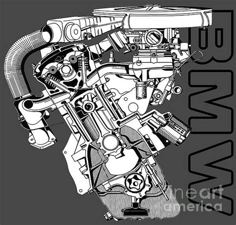 Germany Cutaway Engine Bmw M10b18 By Vladyslav Shapovalenko