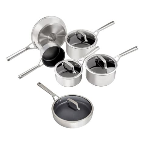 Exclusive Ninja Zerostick Stainless Steel Cookware Bundle 6 Piece Set