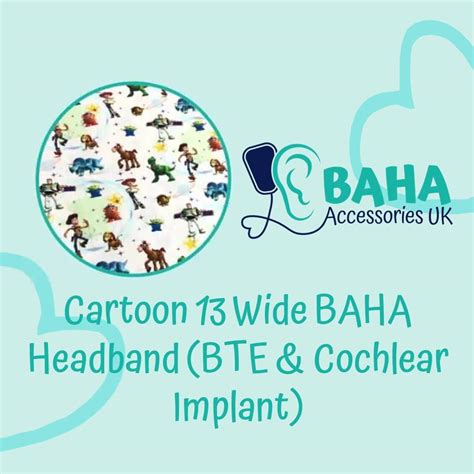 Cartoon 13 Wide Headband Bte And Cochlear Implant Baha Accessories Uk