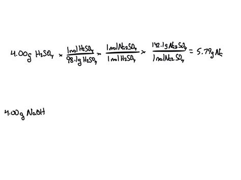 Solved When Solutions Of Hso4 And Naoh React The Balanced Molecular Equation Is Hso4 Naoh