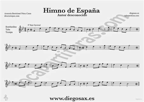 Tubepartitura Himno Nacional De España Partitura De Trombón Tuba Y
