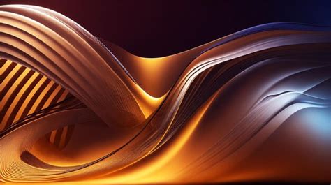 Premium Ai Image Abstract Backdrop With Curved Wave Pattern Design