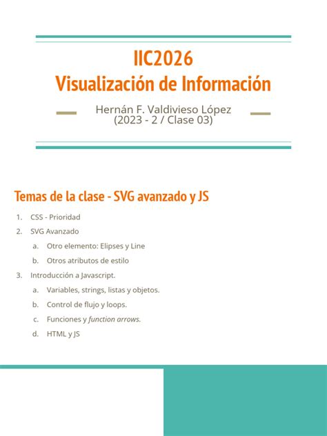 Iic2026 Clase 03 Svg Avanzado Y Js Pdf Modelo De Objeto De